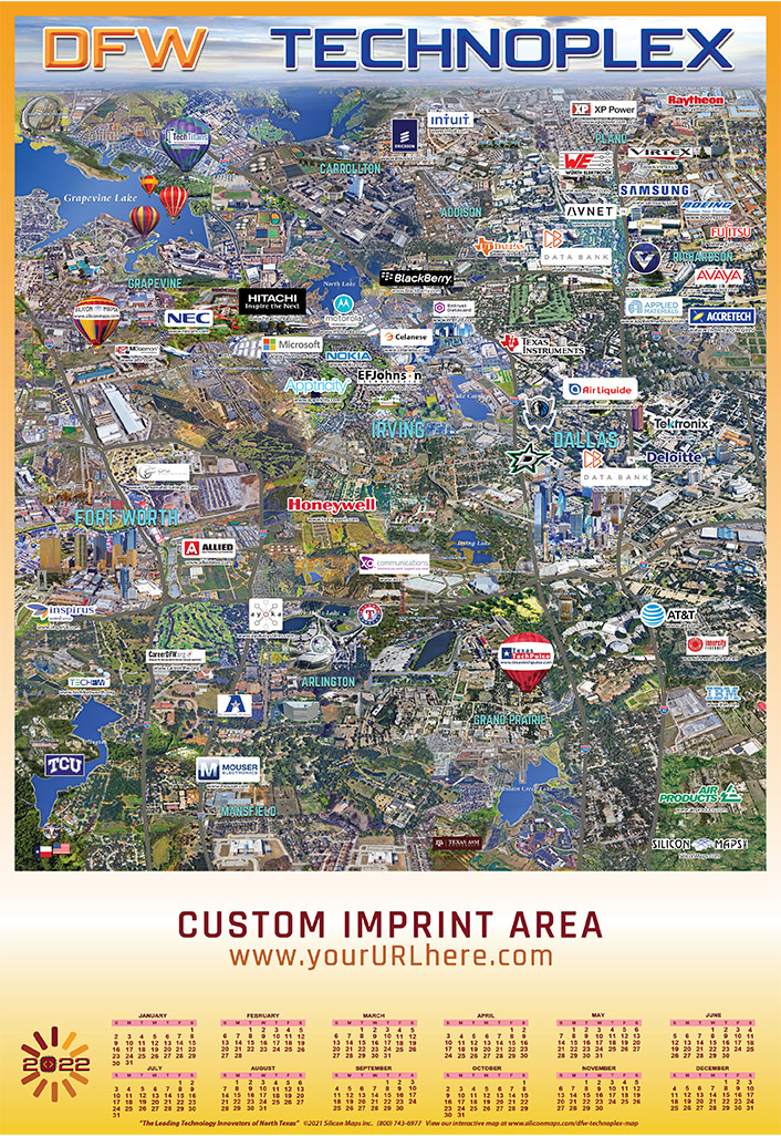 Silicon Maps | Promotional Industry Maps for High Tech and Biotech regions