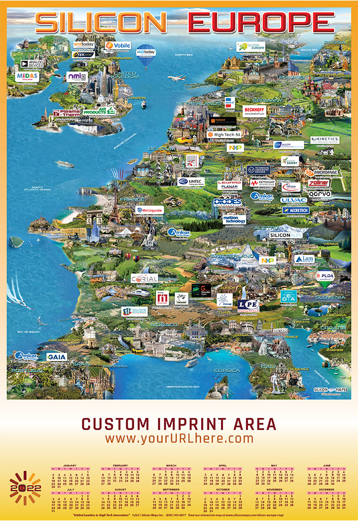 Silicon Maps | Promotional Industry Maps for High Tech and Biotech regions