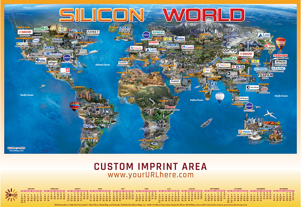 Silicon Maps | Promotional Industry Maps for High Tech and Biotech regions