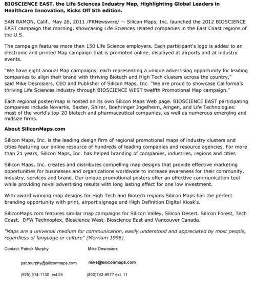 BIOSCIENCE EAST Life Sciences launches 5th Edition | Silicon Maps