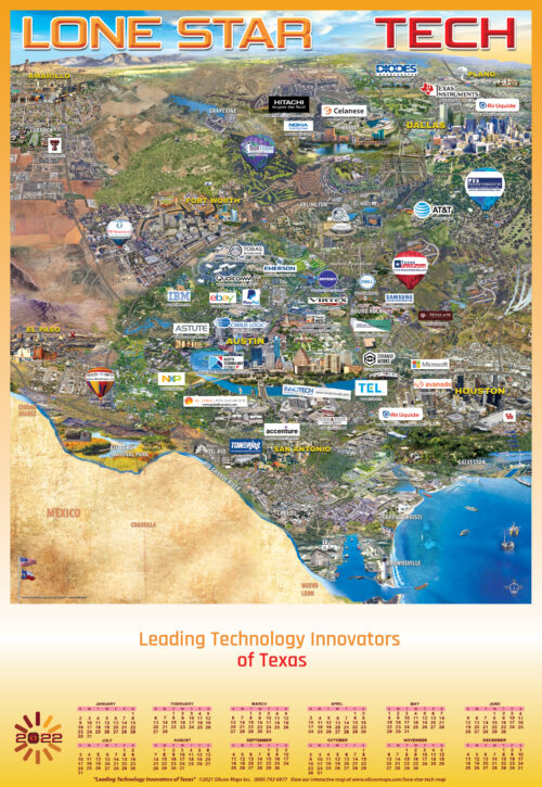 Silicon Maps | Promotional Industry Maps for High Tech and Biotech regions