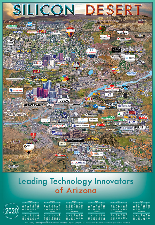 Silicon Maps | Promotional Industry Maps for High Tech and Biotech regions