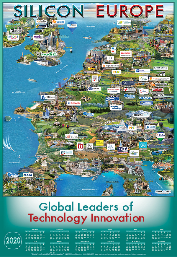 Silicon Maps | Promotional Industry Maps for High Tech and Biotech regions