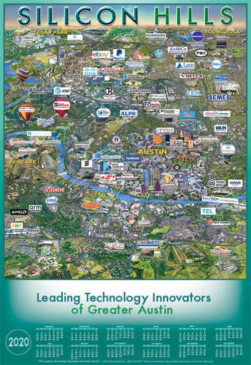 Silicon Maps | Promotional Industry Maps for High Tech and Biotech regions