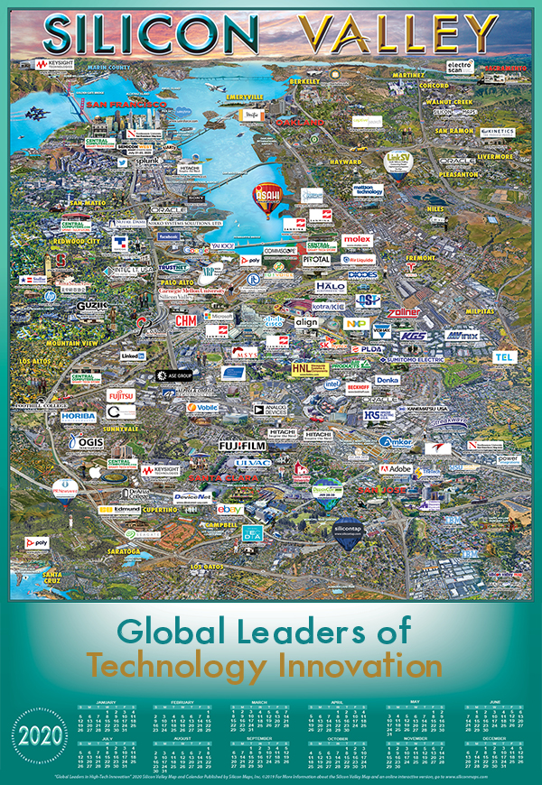 Silicon Maps | Promotional Industry Maps for High Tech and Biotech regions