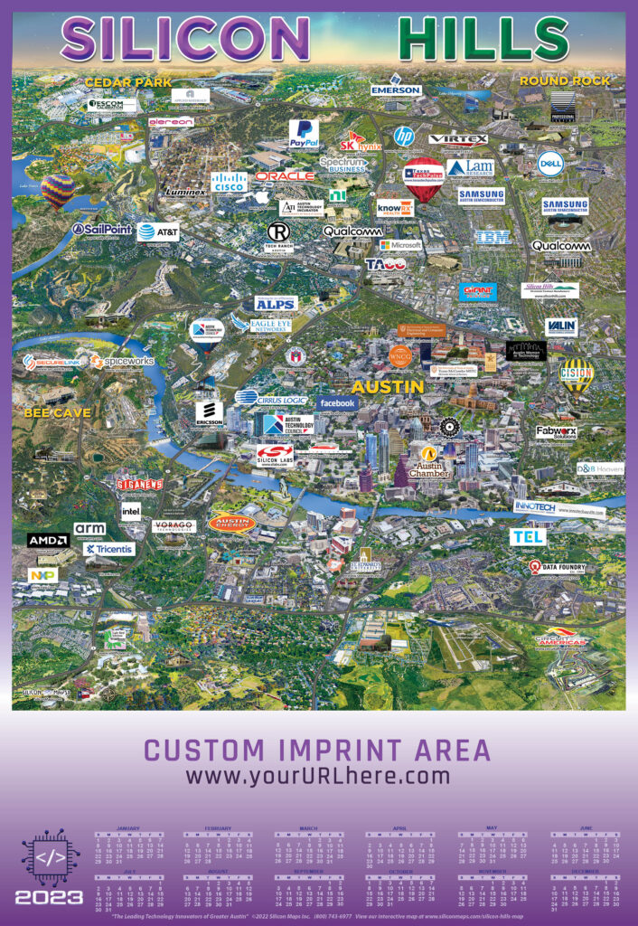 Silicon Maps | Promotional Industry Maps for High Tech and Biotech regions