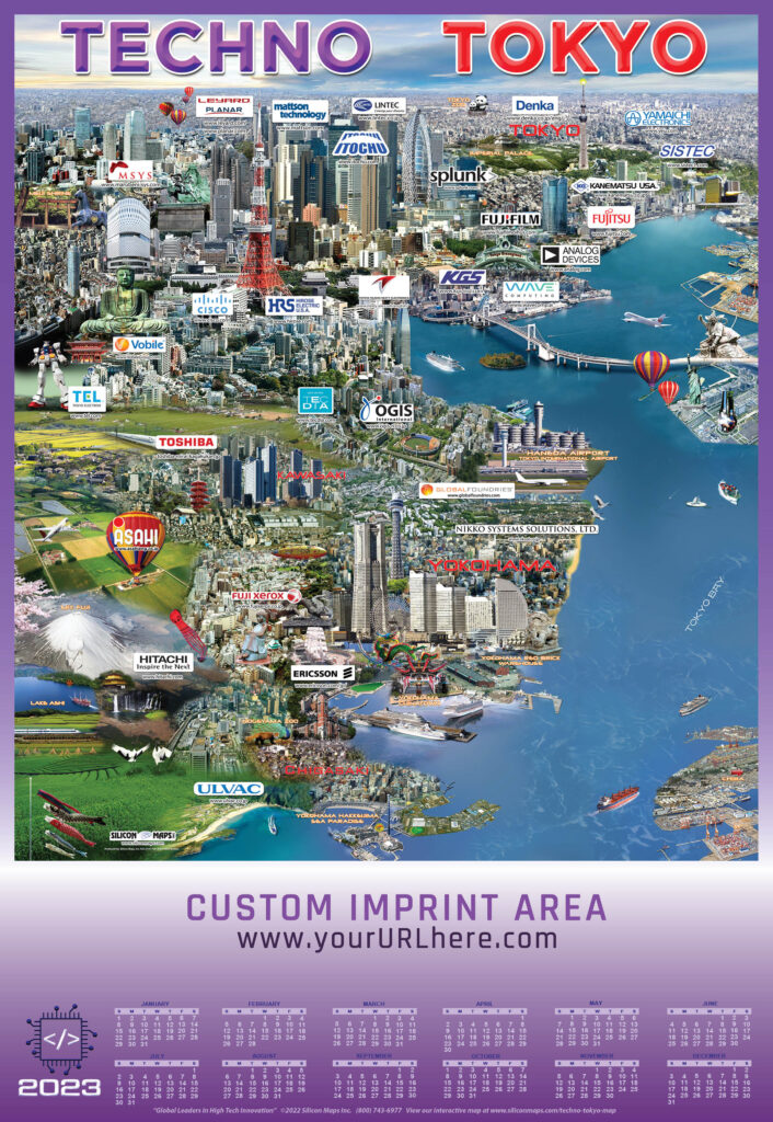 Silicon Maps | Promotional Industry Maps for High Tech and Biotech regions