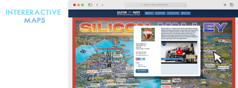 Silicon Maps | Promotional Industry Maps for High Tech and Biotech regions