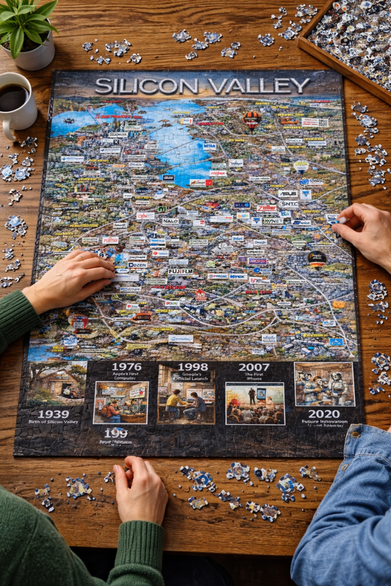 Silicon Valley 150-piece Puzzle | Silicon Maps